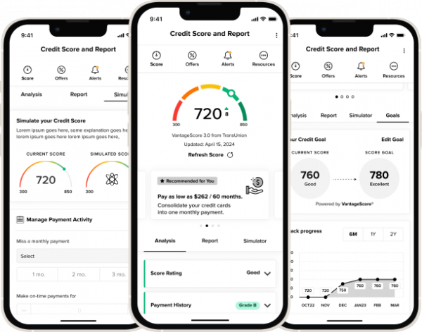 Online Banking - Widget Financial